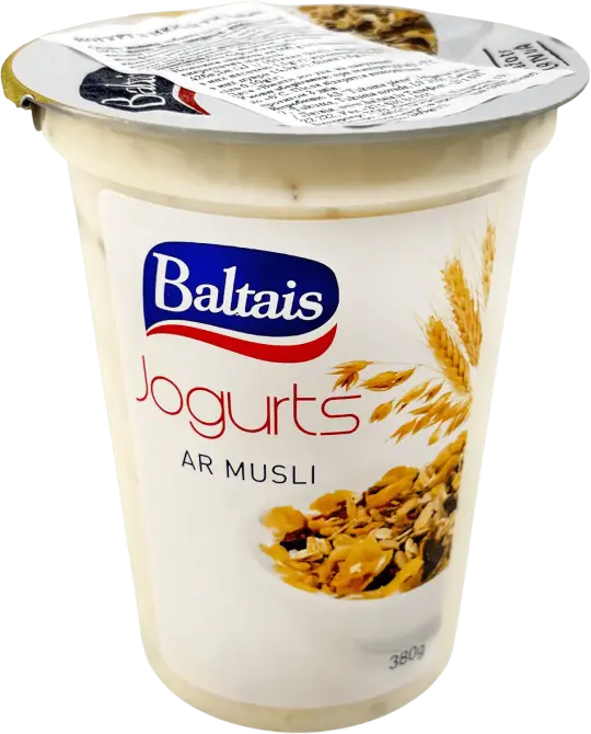 Йогурт Baltais с мюсли 380 г купить онлайн | заказать в магазине VARUS